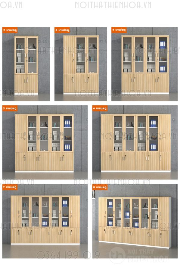 Tủ tài liệu tủ sách 3 buồng màu 705T